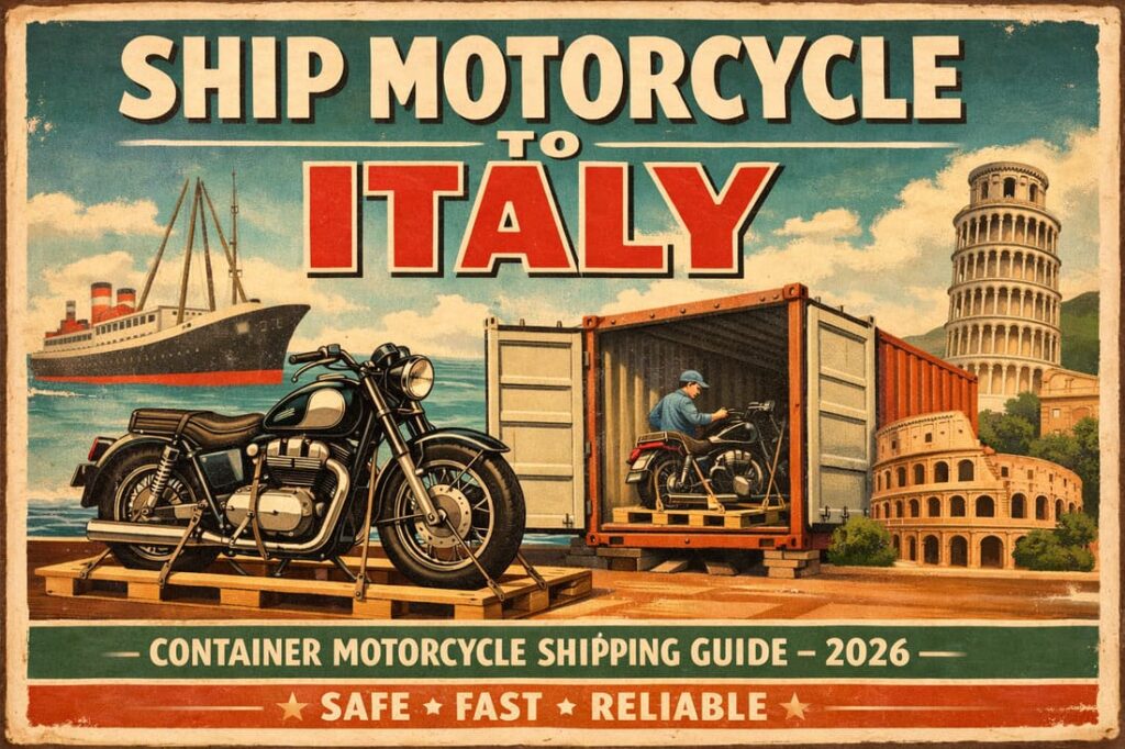 Ship Motorcycle to Italy from Canada | Container Shipping Guide