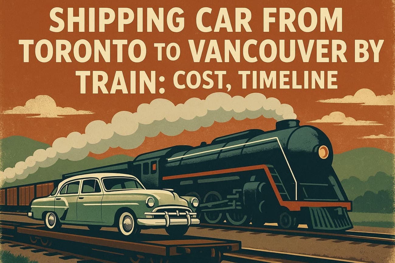 Shipping Car Toronto to Vancouver by Train | Cost Guide