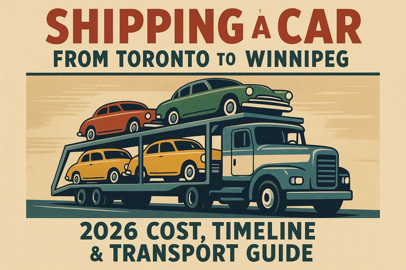 Shipping a Car From Toronto to Winnipeg | 2026 Cost & Timing