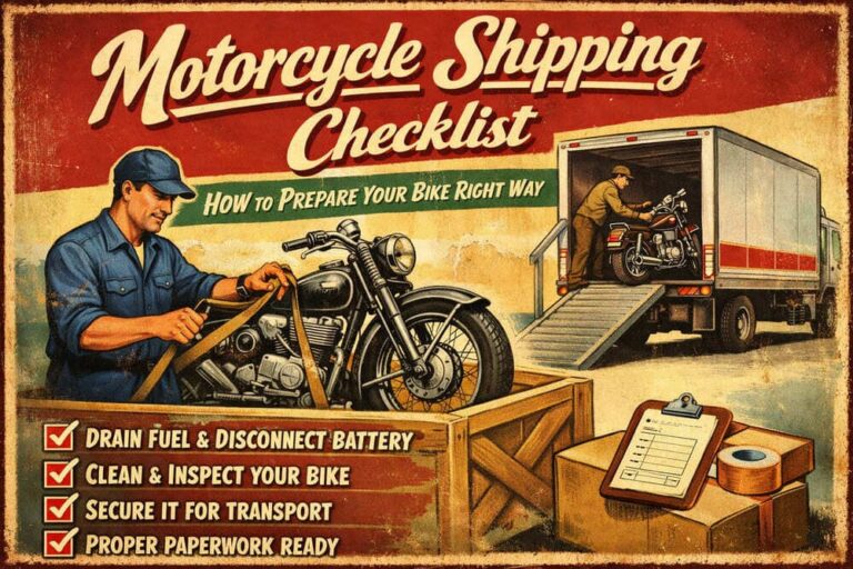 Motorcycle Shipping Checklist: Step-by-Step Guide 2026