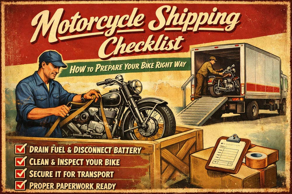 Motorcycle Shipping Checklist: Step-by-Step Guide 2026