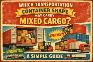 Which transportation container shape may carry mixed cargo?